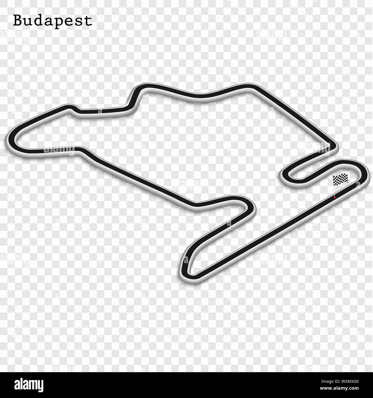Hungary grand prix race track. circuit for motorsport and autosport ...