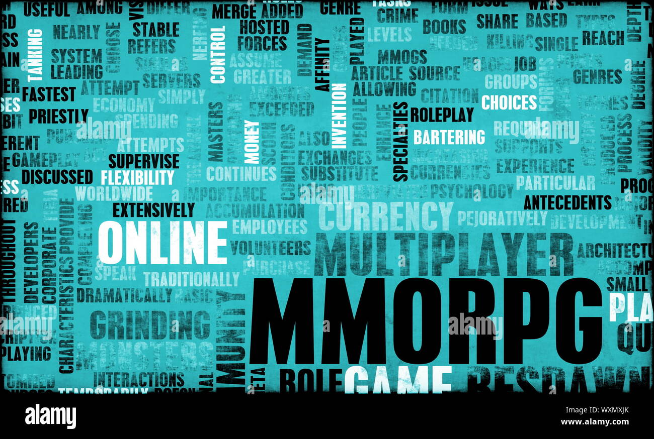 Massively multiplayer online role playing game hi-res stock photography ...