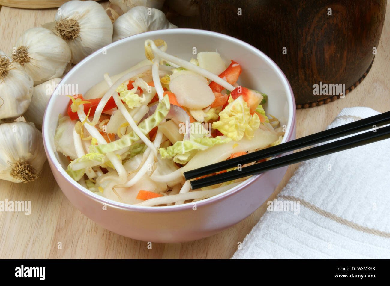 some asian mixed vegetable in a bowl Stock Photo - Alamy