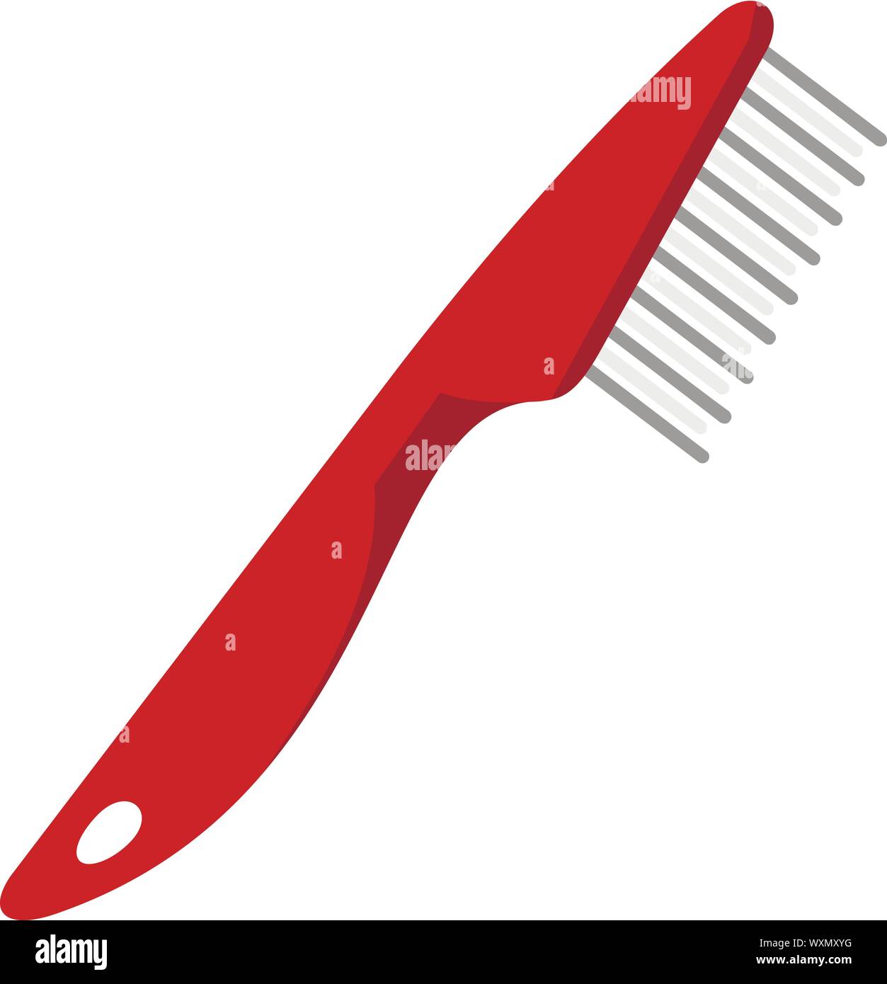 Cat brush icon. Flat illustration of cat brush vector icon for web ...