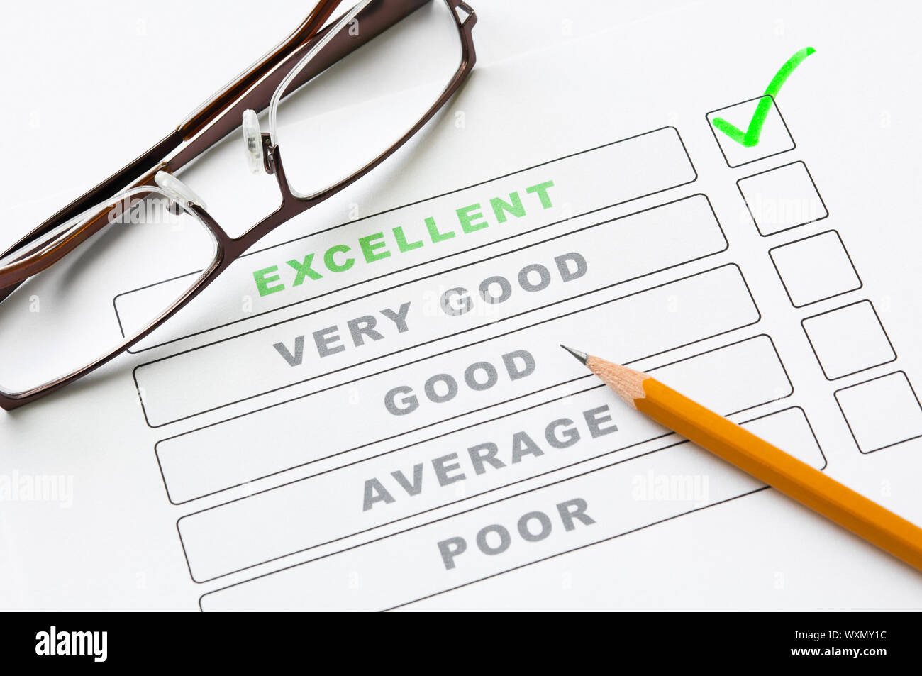 Good work tick hi-res stock photography and images - Alamy