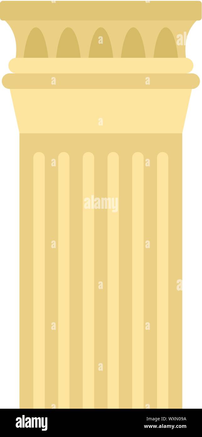 Column icon. Flat illustration of column vector icon for web design ...
