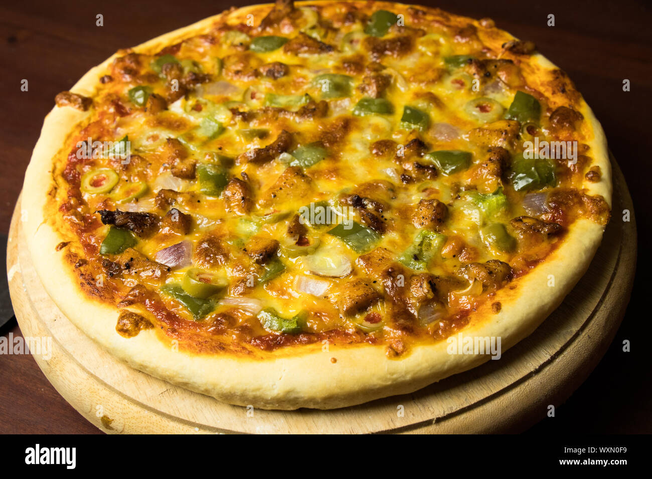 Pizza from top view hi-res stock photography and images - Alamy
