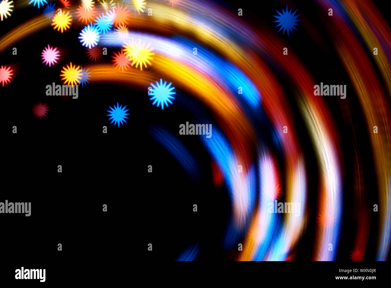abstract disco colored stars motion background Stock Photo - Alamy