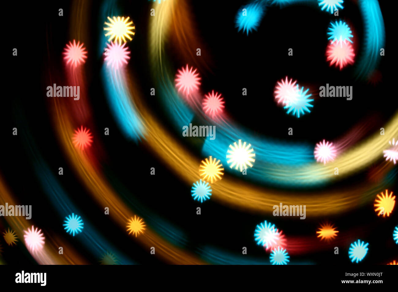 abstract disco colored stars motion background Stock Photo - Alamy