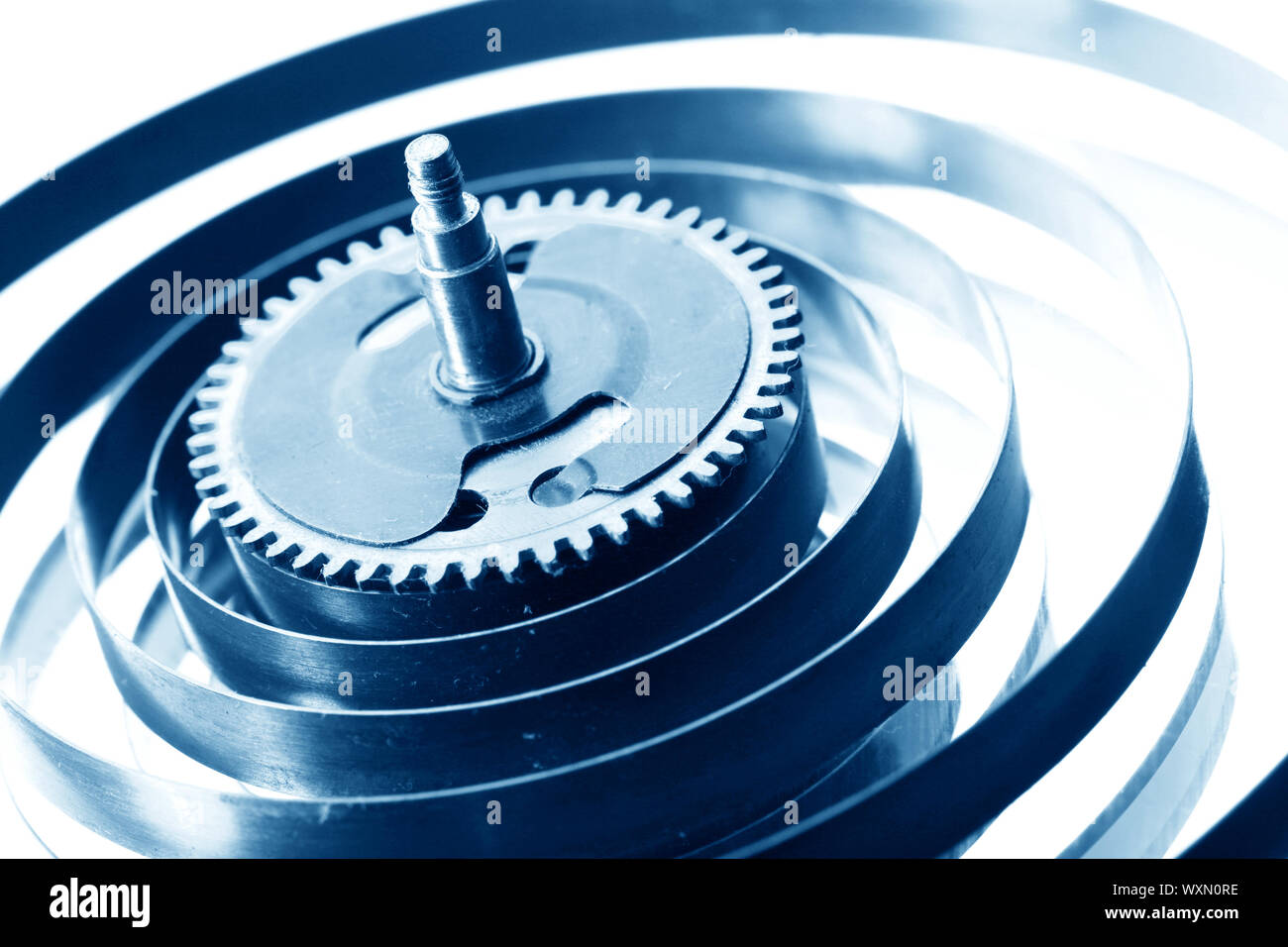 mechanical clock gear macro close up Stock Photo - Alamy