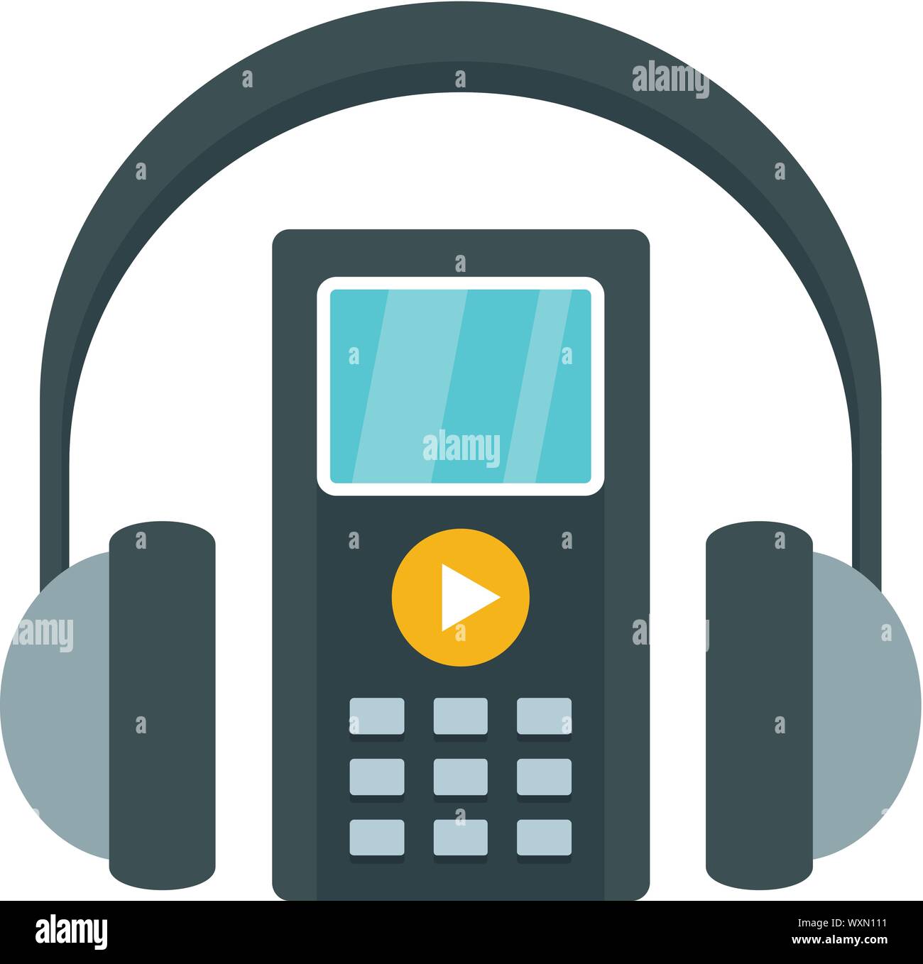 Translate museum device icon. Flat illustration of translate museum ...