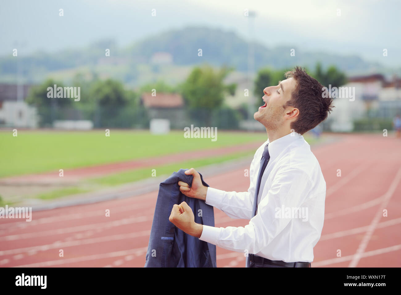 Sports coach shouting hi-res stock photography and images - Alamy