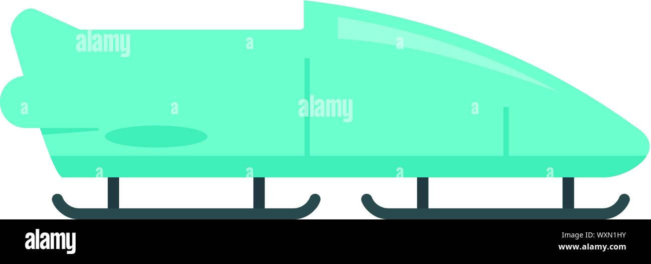 Bobsleigh icon. Flat illustration of bobsleigh vector icon for web ...