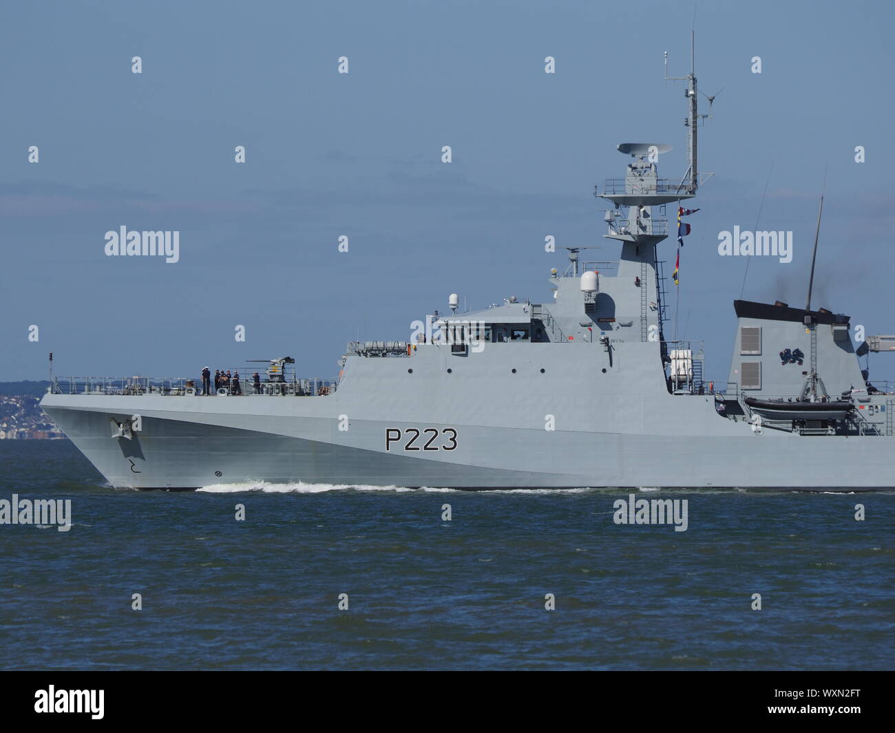 Sheerness, Kent, UK. 17th September, 2019. HMS Medway entering the ...
