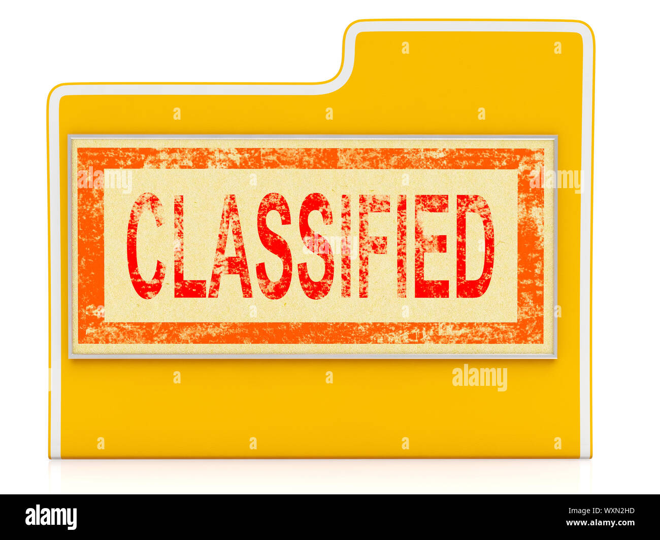 Classified File Showing Private Documents Or Papers Stock Photo - Alamy