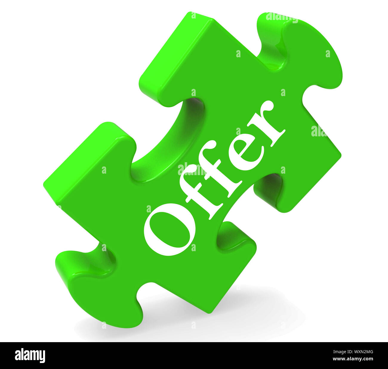 Offer Puzzle Showing Promotion Discounts Offers And Reduction Stock ...