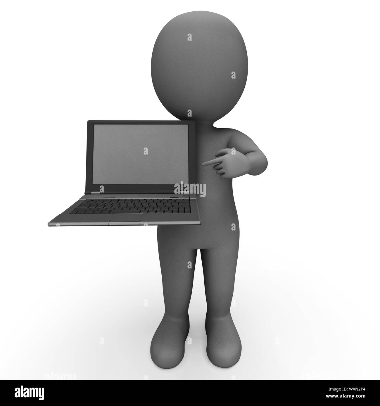 PC And Character Shows Browsing And Surfing Web Online Stock Photo - Alamy