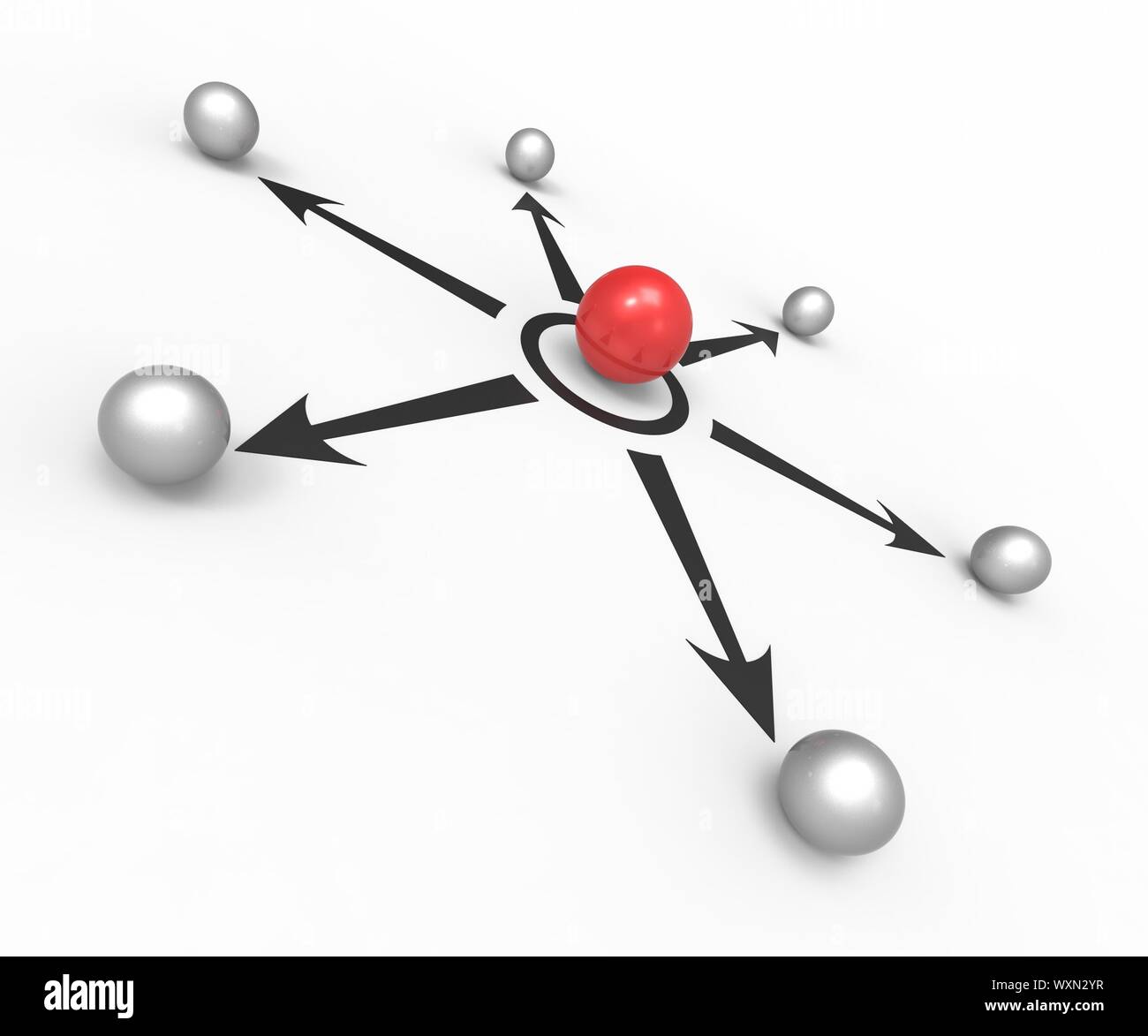 Confusion Diagram Shows Direction Choosing Or Options Stock Photo - Alamy