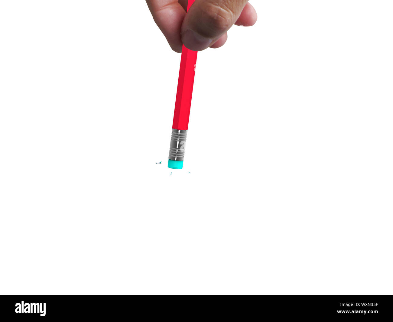 Paper With Erasing Pencil Showing Erased Eraser Text Copy Space Stock ...