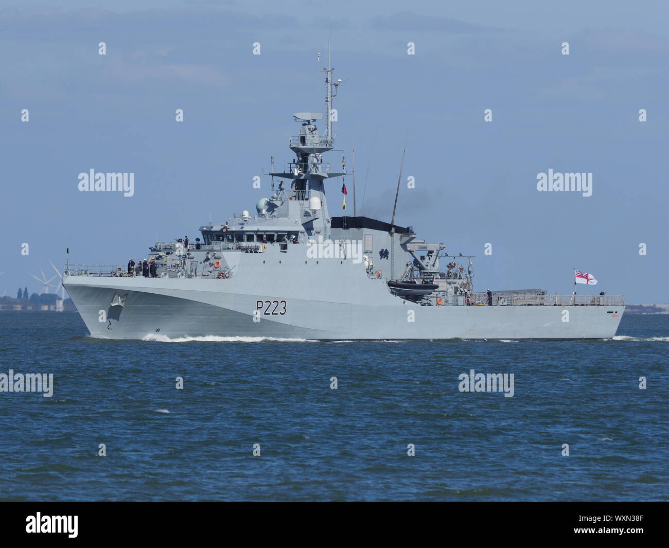 Sheerness, Kent, UK. 17th September, 2019. HMS Medway entering the ...