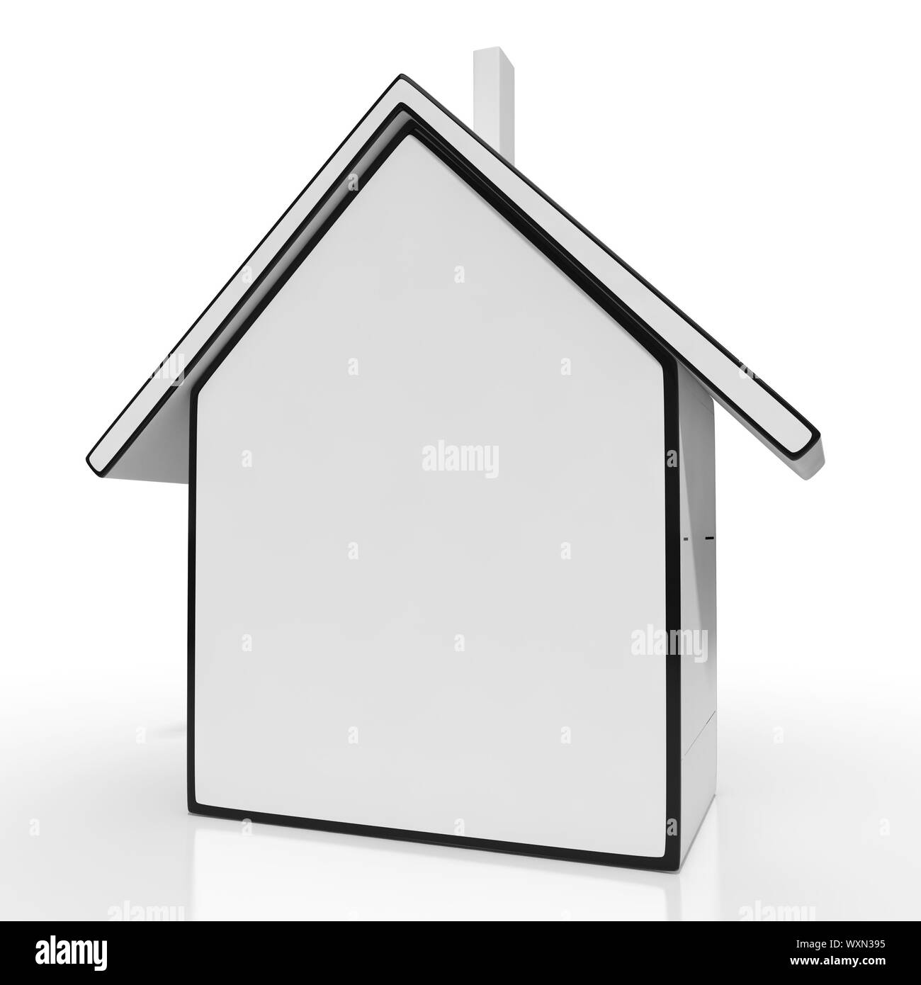 House Icon And Blank Space Showing Home Or Building For Sale Stock ...