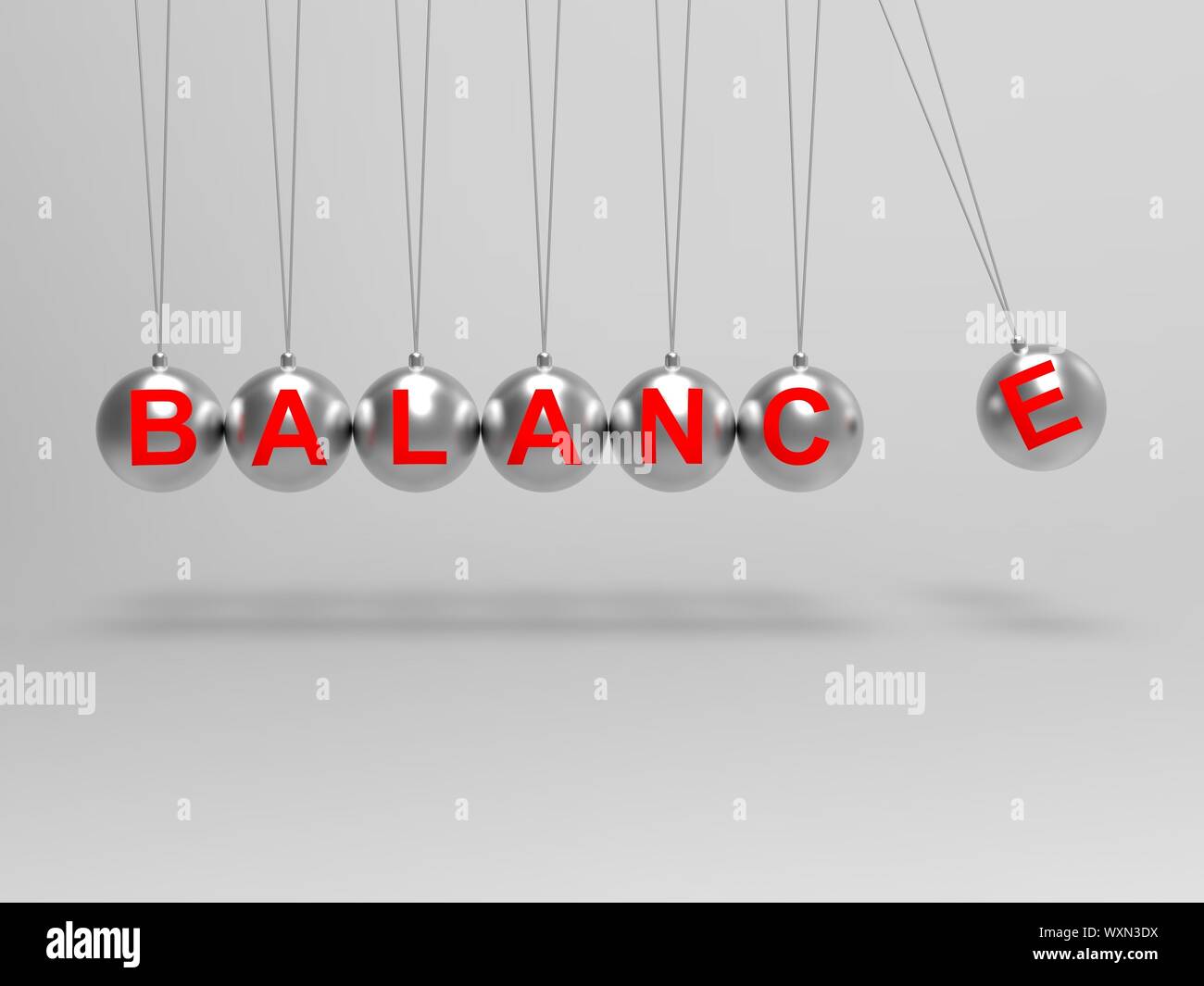 Balance Spheres Shows Balanced life Or Equilibrium Stock Photo - Alamy