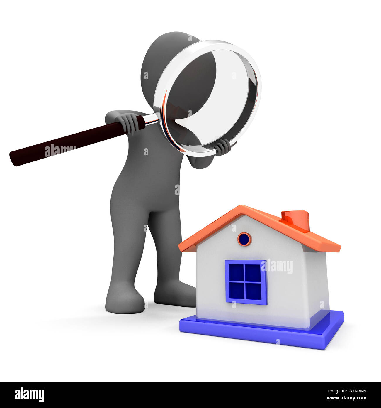 Searching property Cut Out Stock Images & Pictures - Alamy