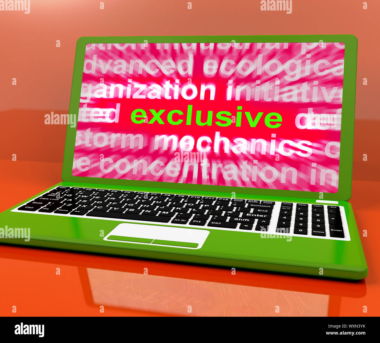 Exclusive Laptop Showing Limited Unique And Rare Products Stock Photo ...