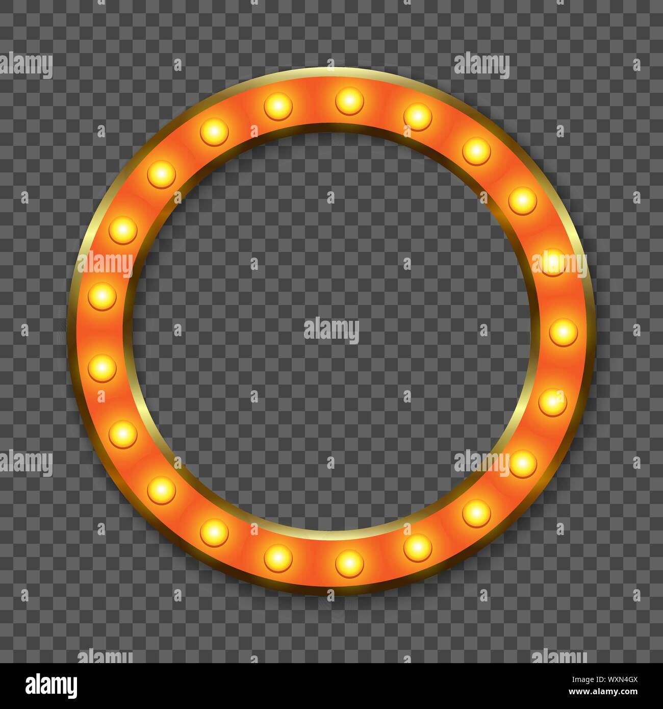 Vector modern retro light billboard background with place for your text ...