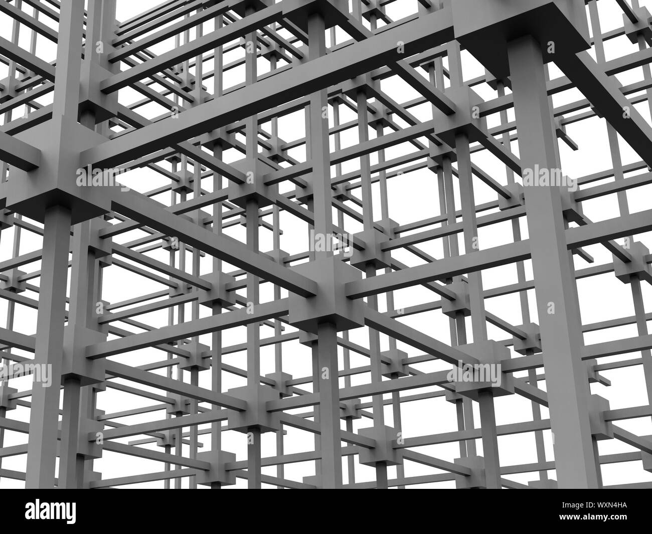 Complicated Network Structure Shows Networking And Connectivity Stock ...