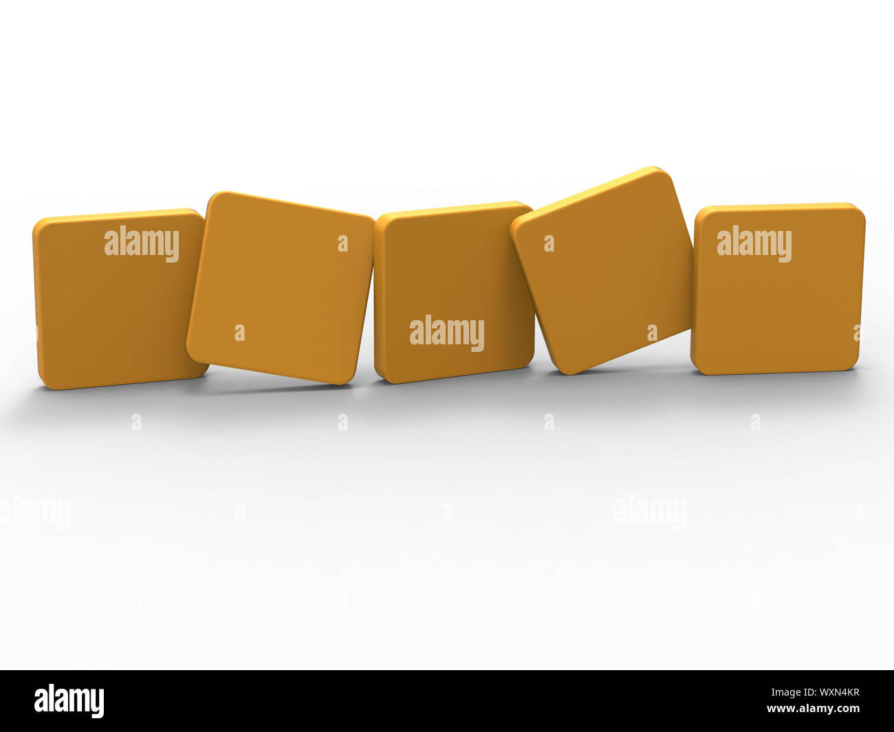 Five Blank Tiles Showing Copyspace For 5 Letter Word Stock Photo Alamy