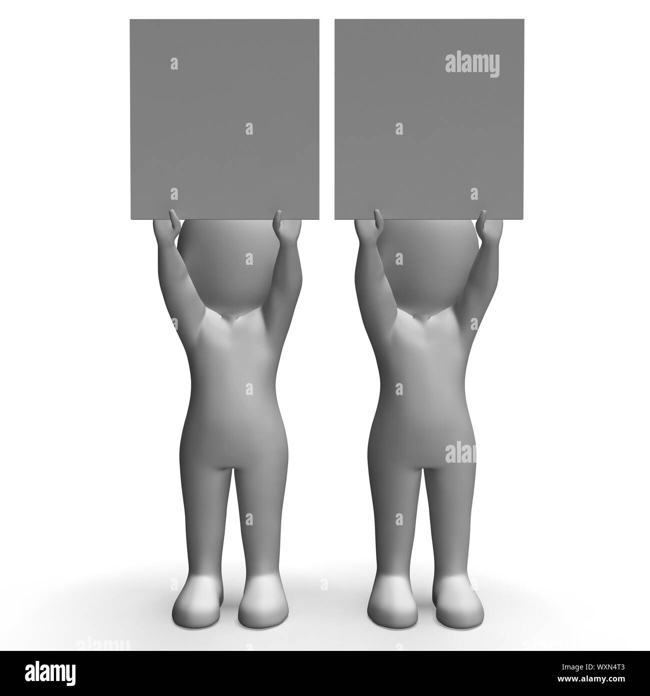 Two blank boards hi-res stock photography and images - Alamy