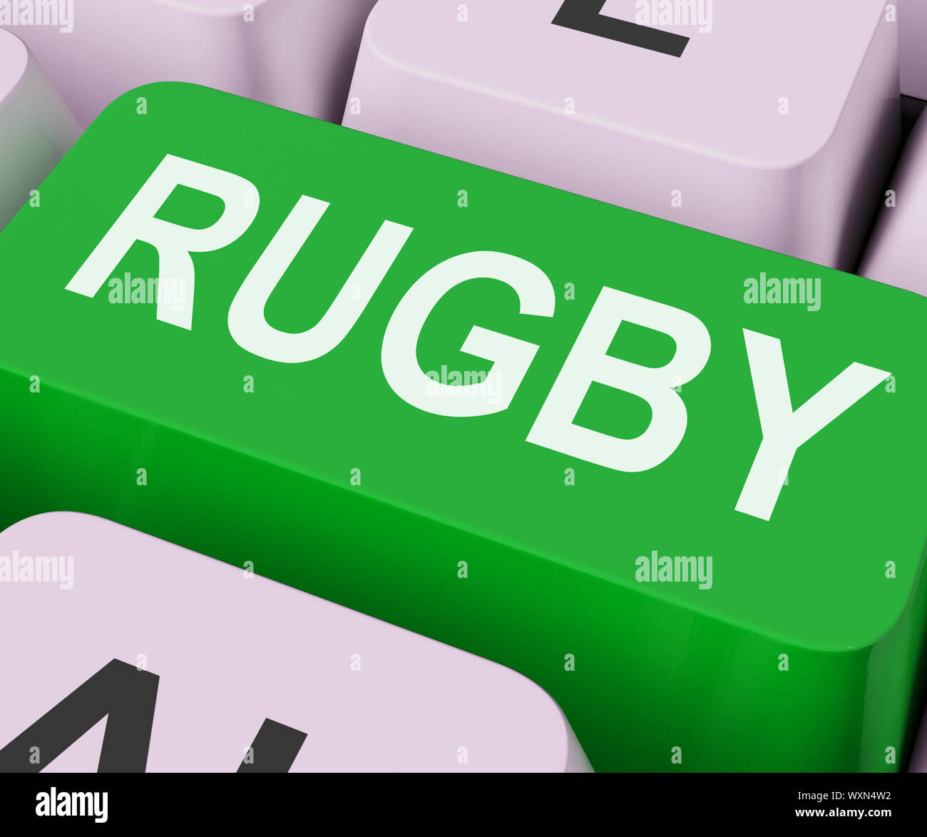 Rubgy Key Showing Sport Or Game Online Stock Photo - Alamy