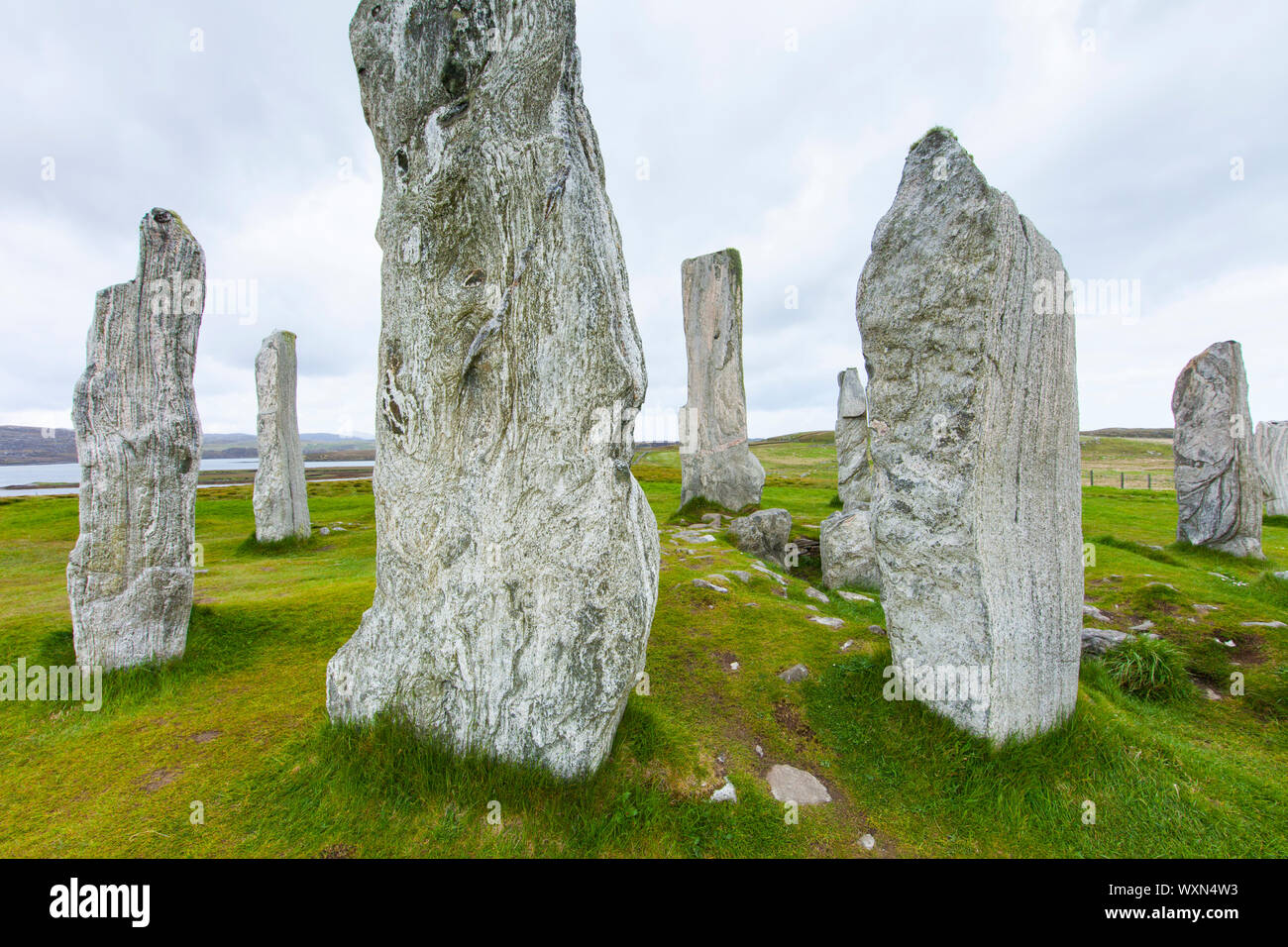 Monumento Neolítico Circulo de Calanais (Ring of Calanais). Isla Lewis ...