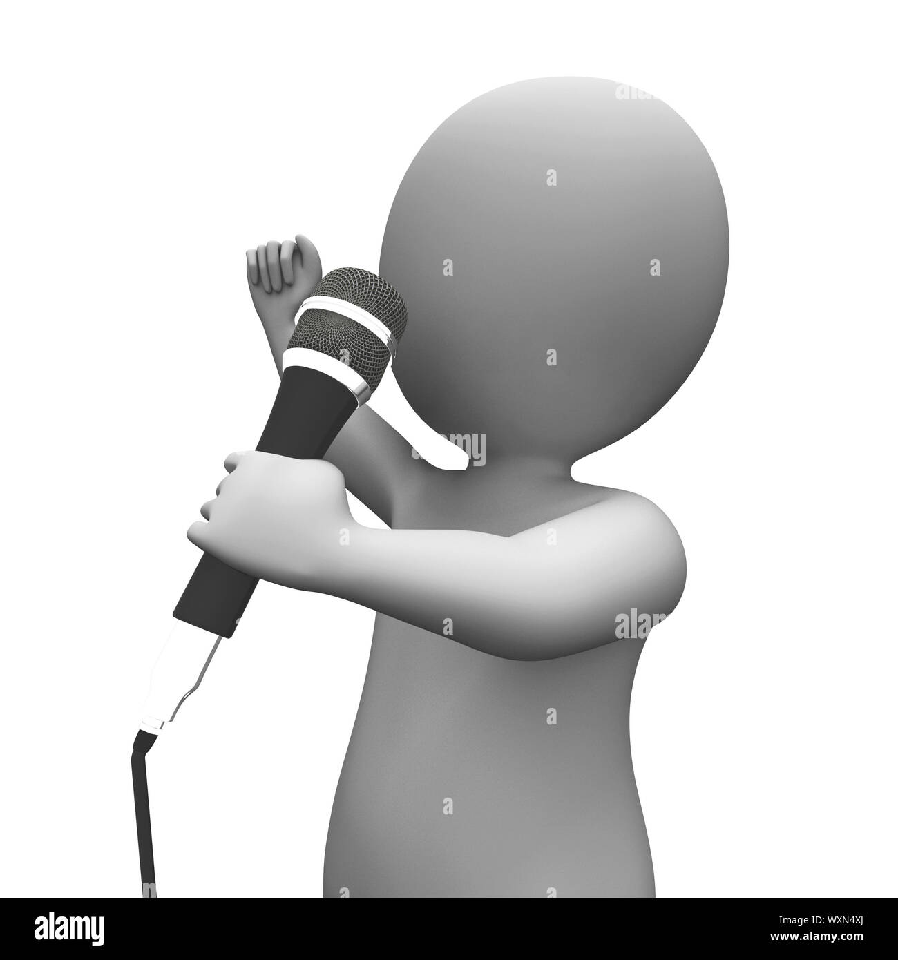 Performer Singing Showing Songs Or Music Talent Concert Stock Photo - Alamy