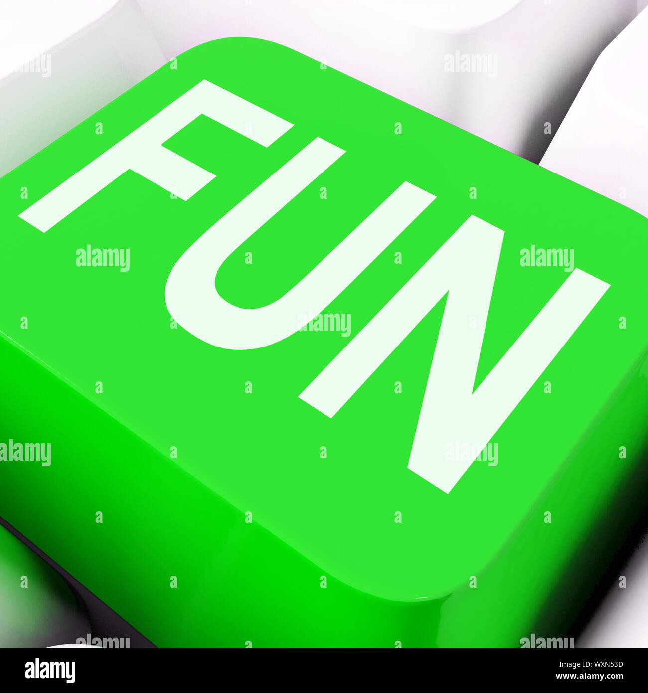 Fun Key On The Keyboard Meaning Enjoyment Amusement Or Pleasing Stock ...