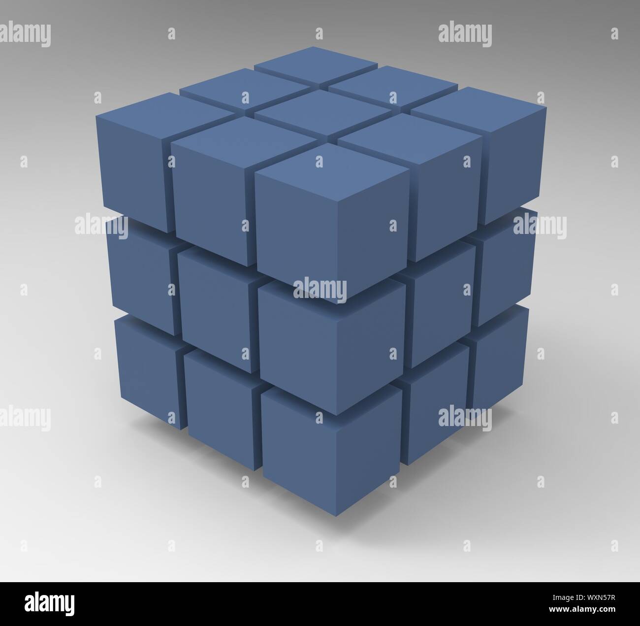 Built Blocks Structure Showing Fabrication Or Construction Stock Photo ...