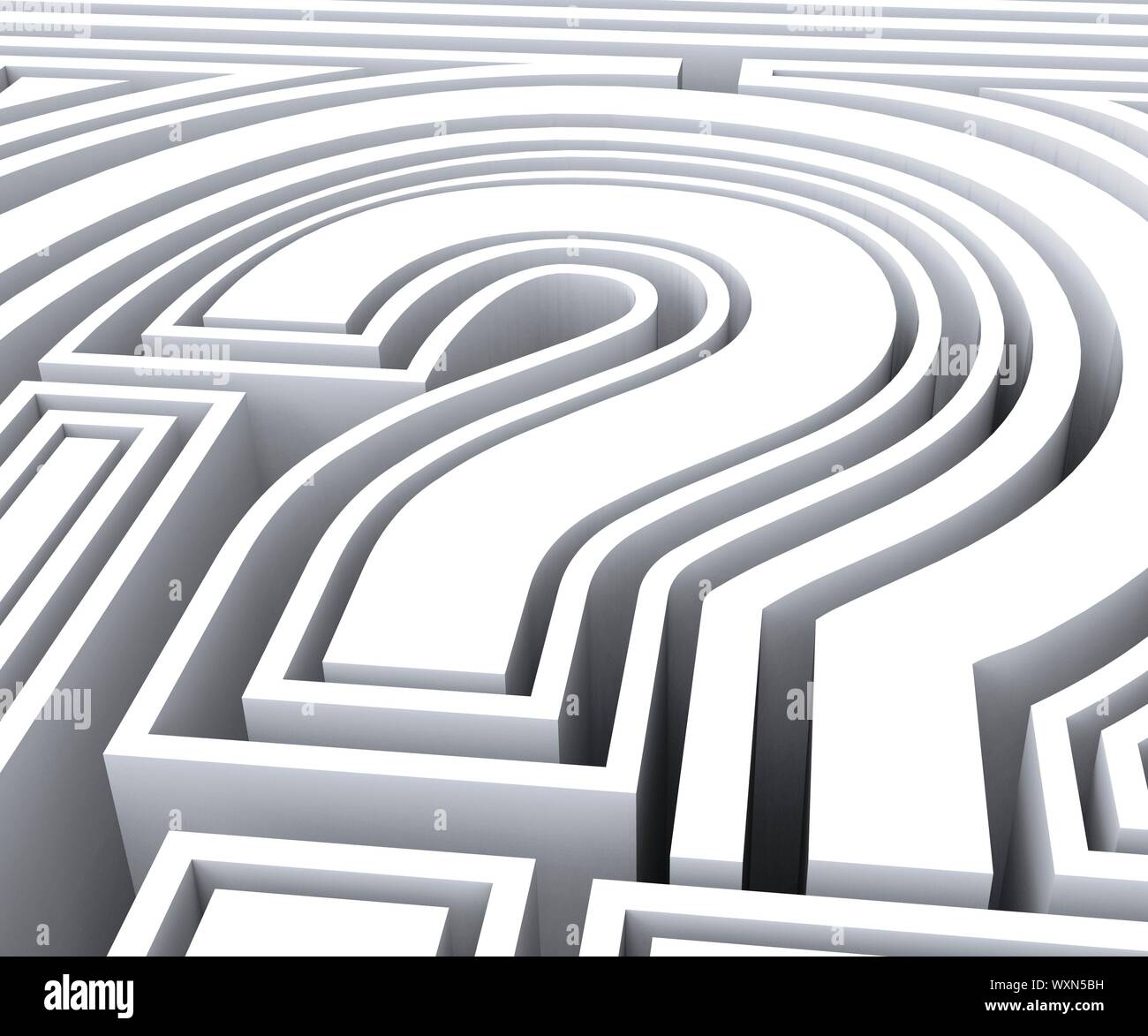 Question Mark Symbol Shows FAQ query or Solving Stock Photo - Alamy