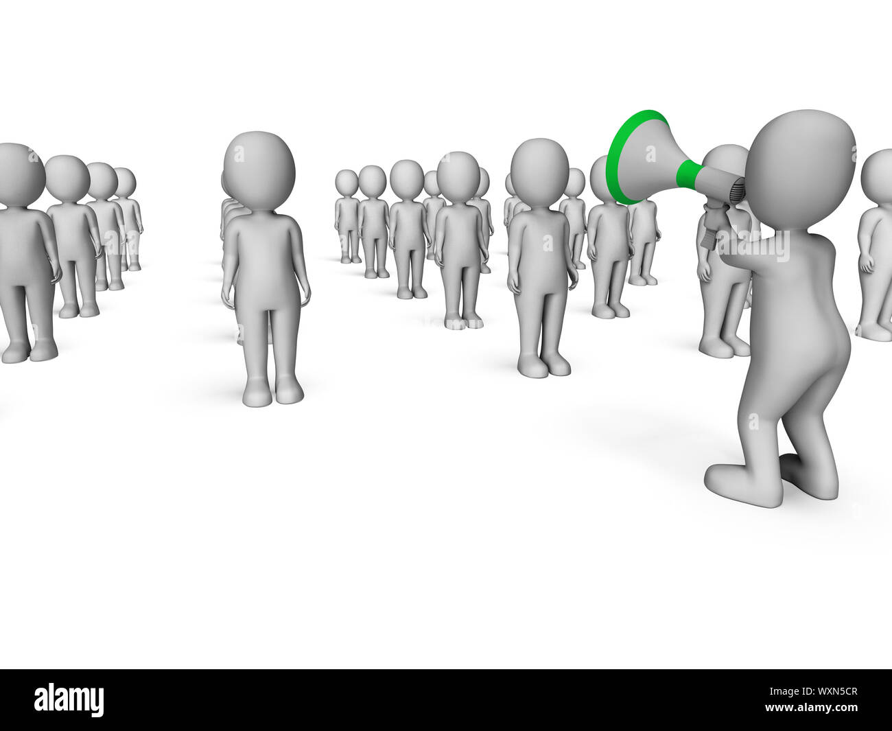 Megaphone Manager Showing Announcement Agreement Explaining And Leading ...