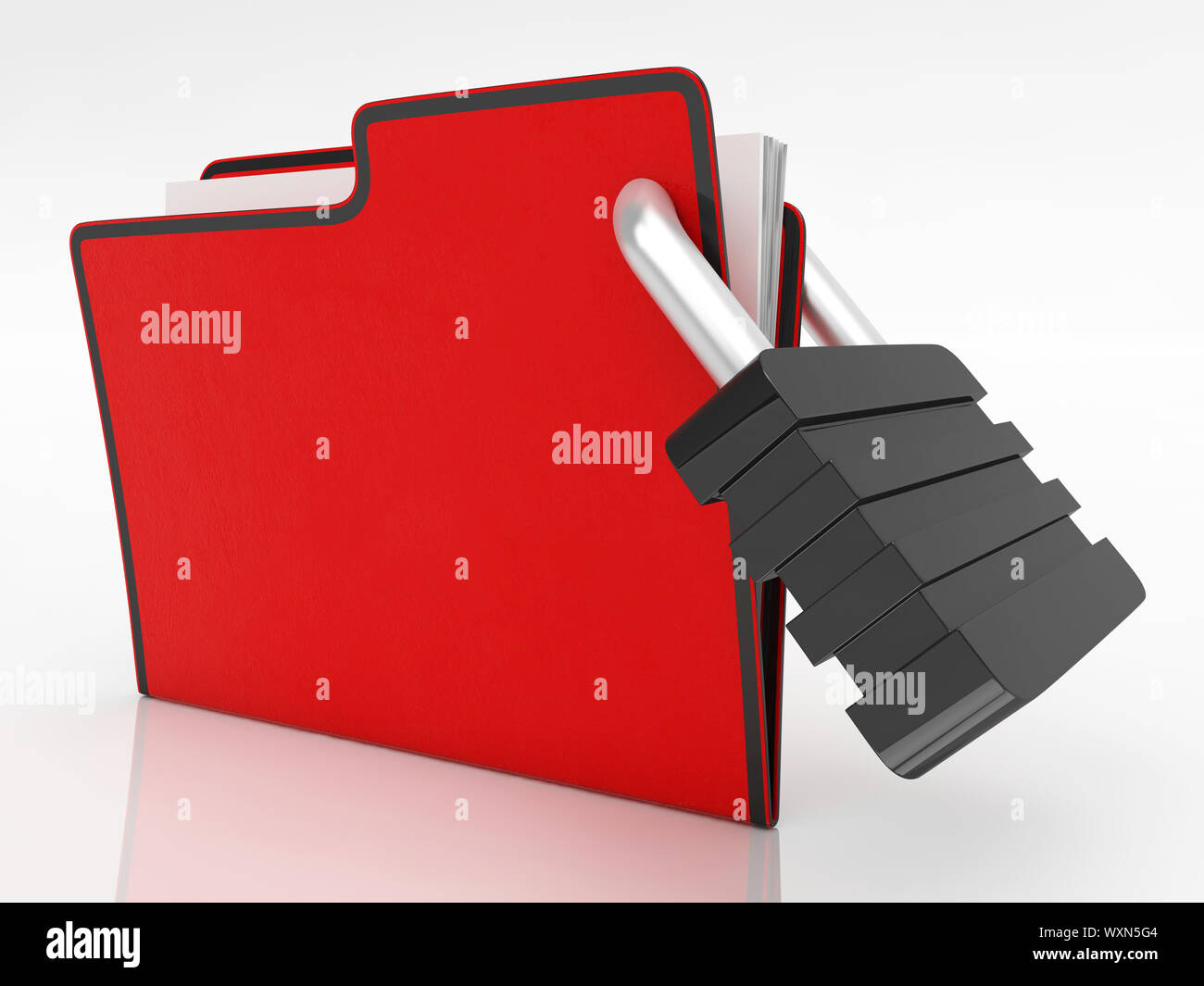 File With Padlock Showing Security And Classified Stock Photo - Alamy