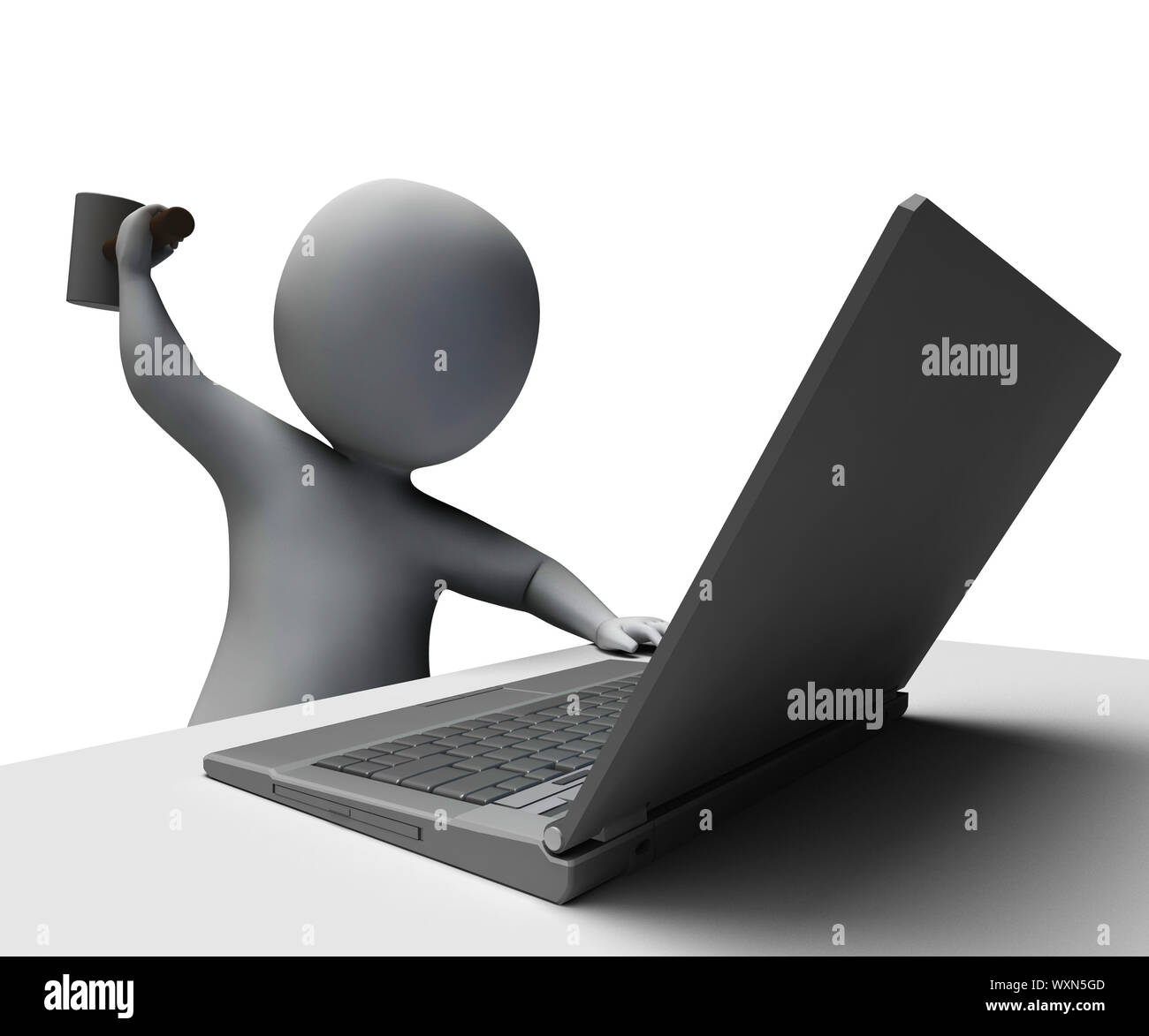 Smashing Computer High Resolution Stock Photography and Images - Alamy