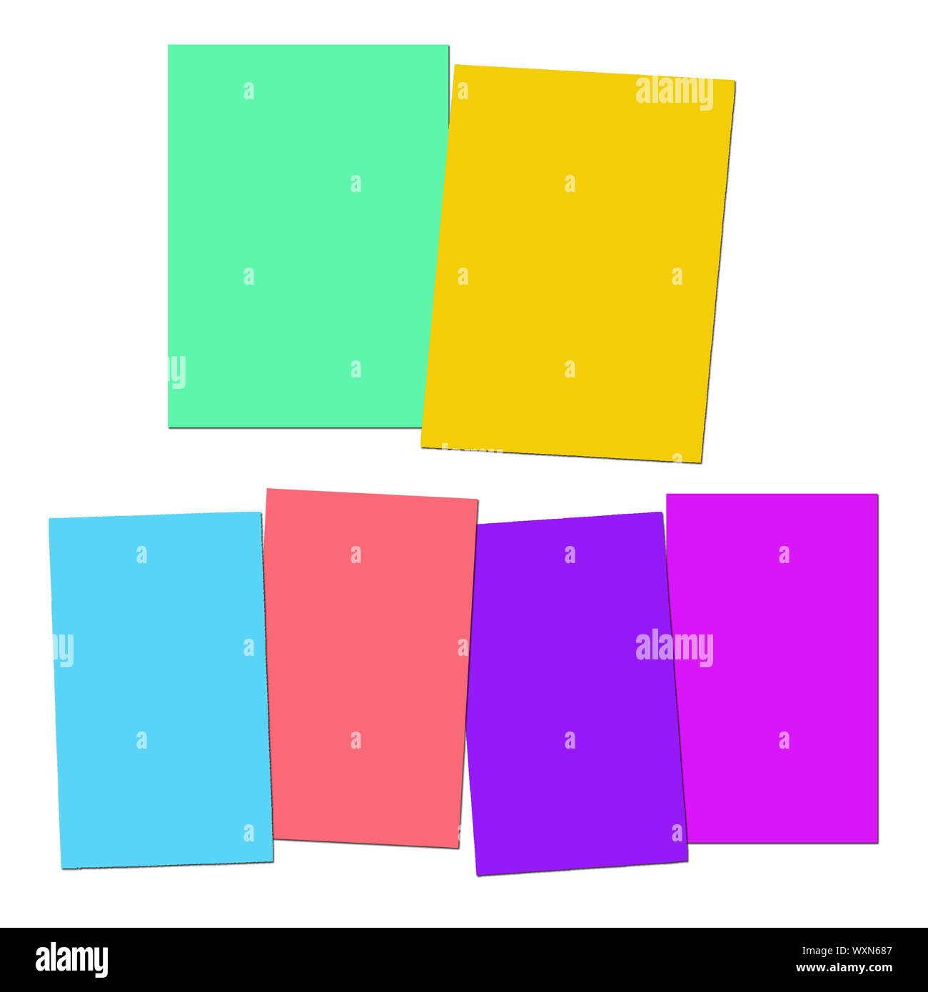 Four slips Cut Out Stock Images & Pictures - Alamy
