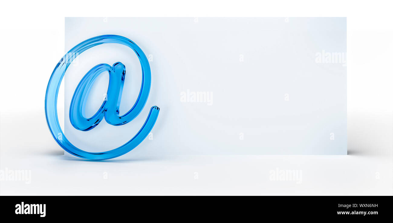 An image of a nice email sign with space for your content Stock Photo ...