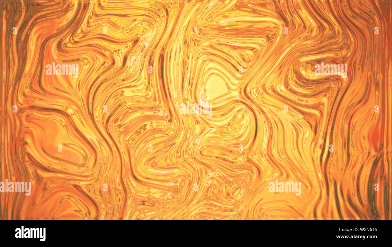 3D golden abstract liquid fluid attractive background Stock Photo - Alamy