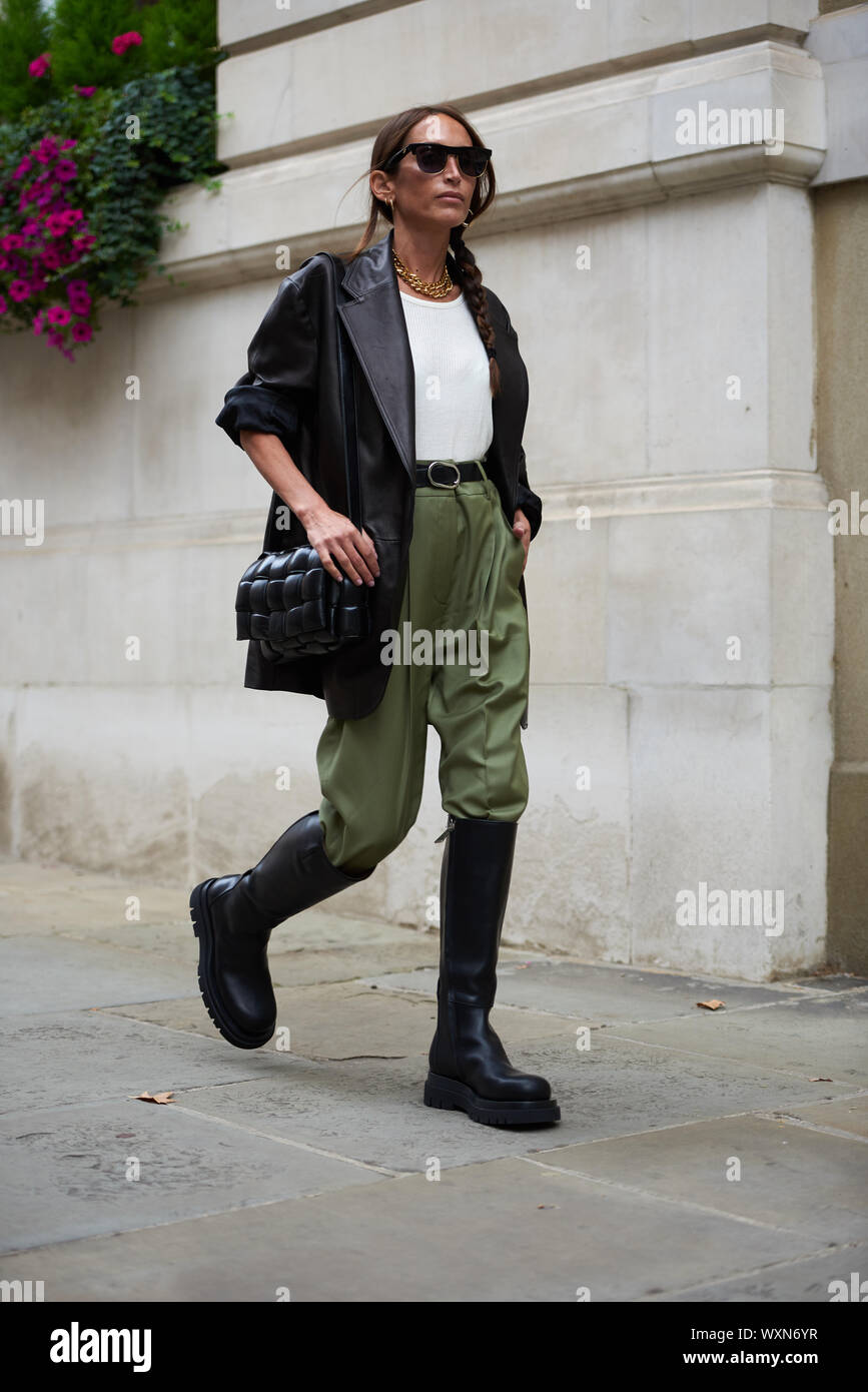 Lou Lou Saison at London Fashion Week, Street Style Stock Photo - Alamy