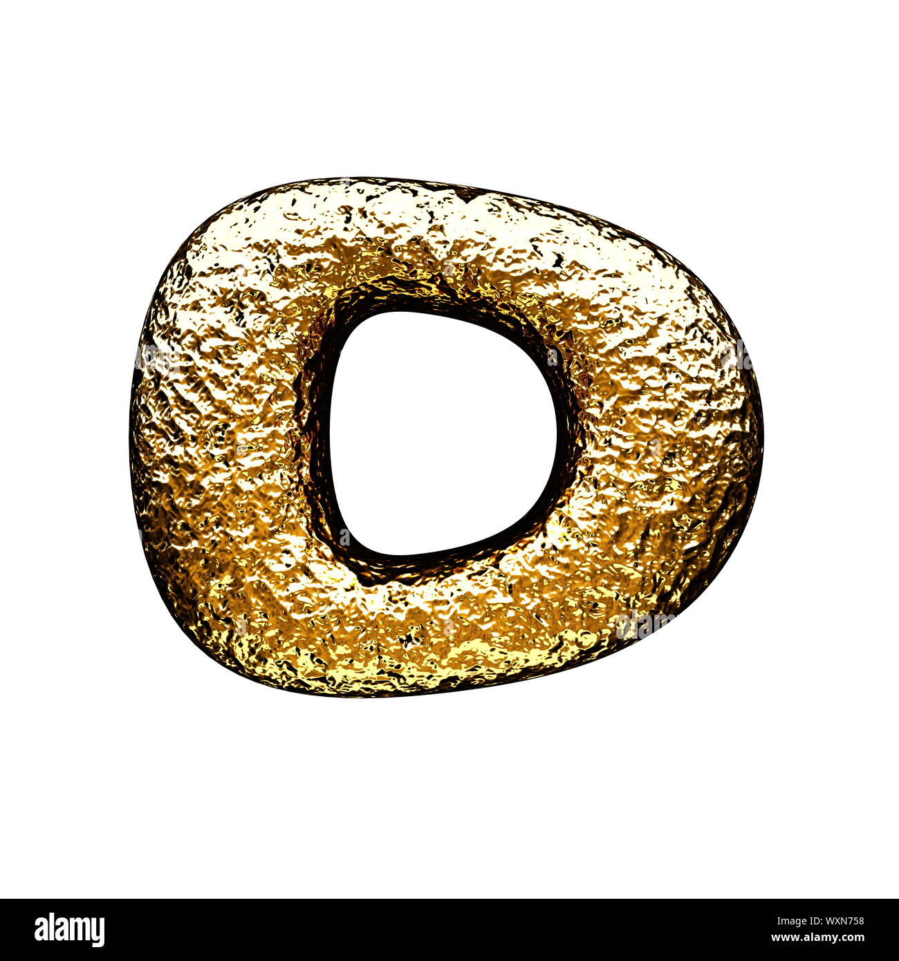 isolated golden letter Stock Photo - Alamy