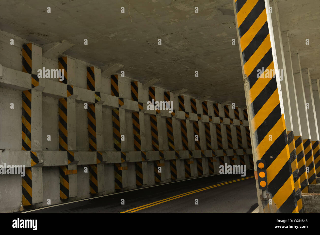 Entrance Road Tunnel Traffic Signs High Resolution Stock Photography ...