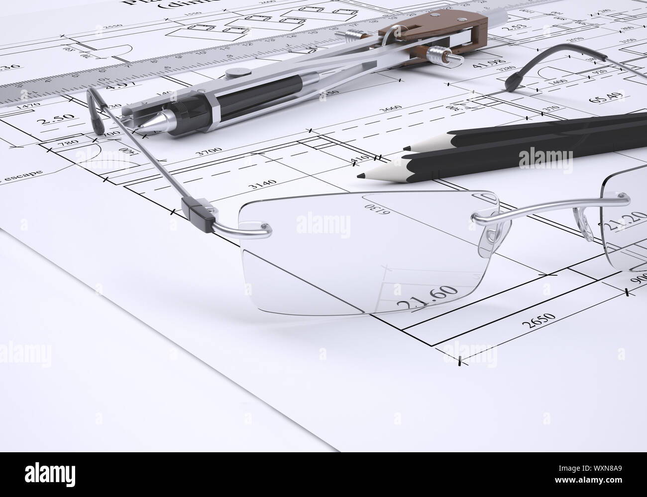 Architect cad cam hi-res stock photography and images - Alamy