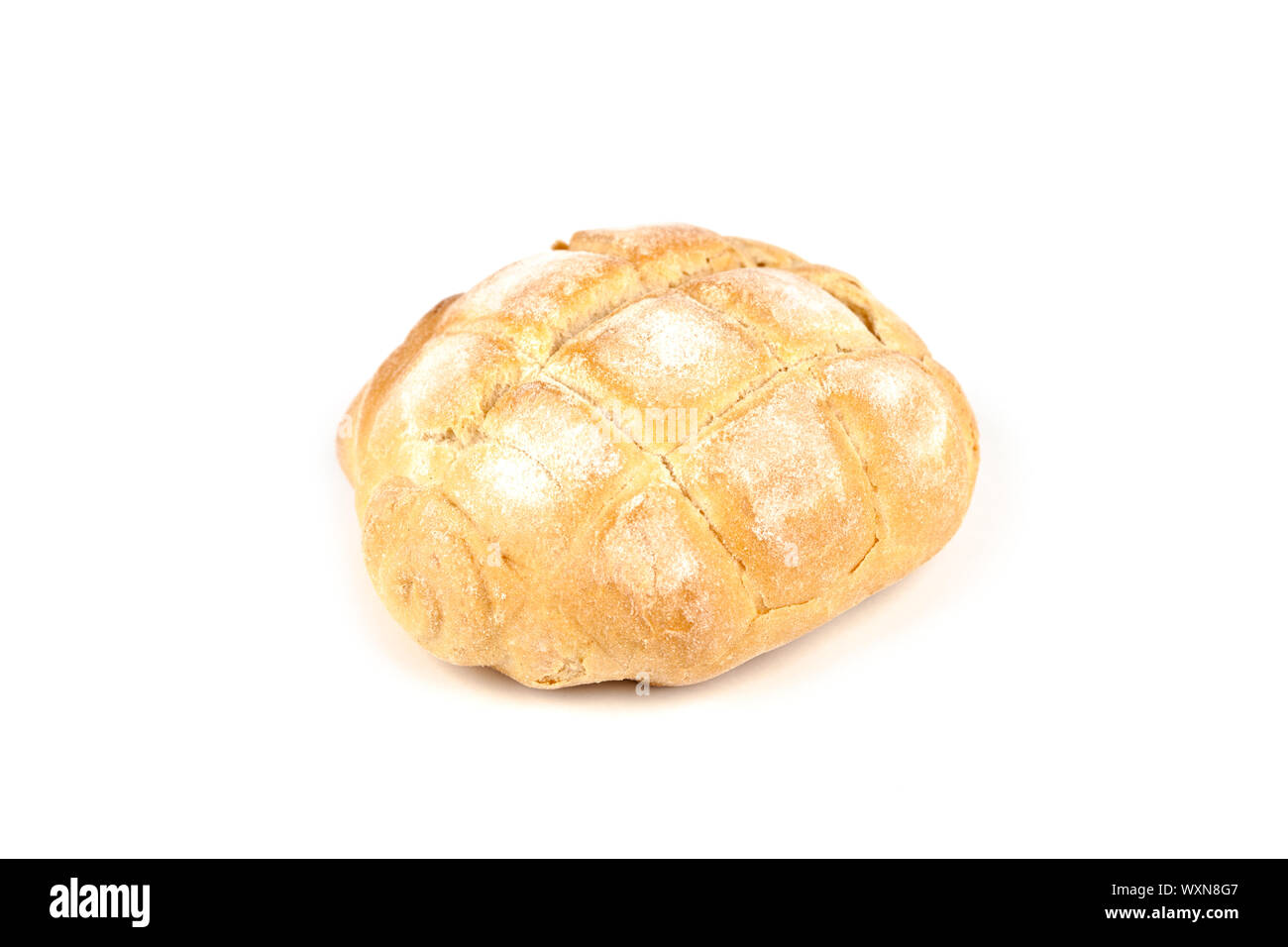 fresh bun on a white background Stock Photo - Alamy