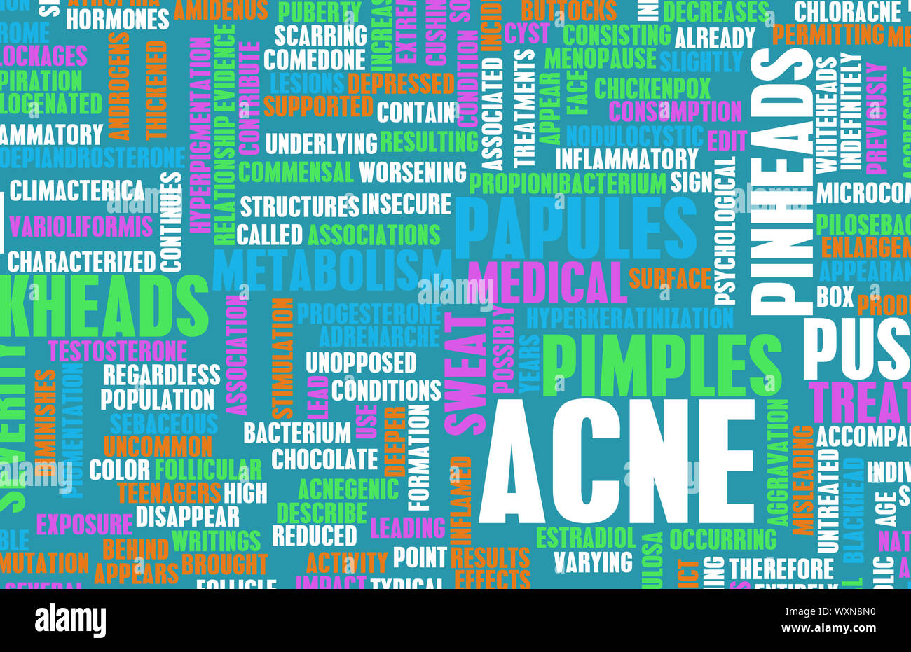 Acne Problem and Treatment Concept as Art Stock Photo - Alamy