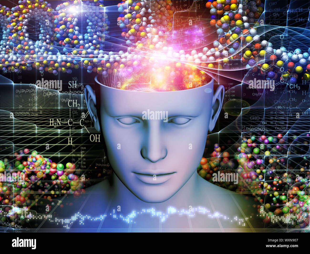 Human made dna hi-res stock photography and images - Alamy