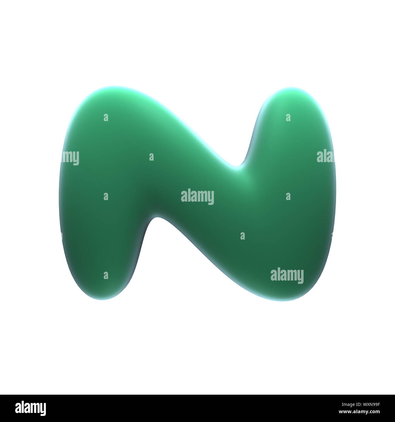 isolated green clay figure Stock Photo - Alamy