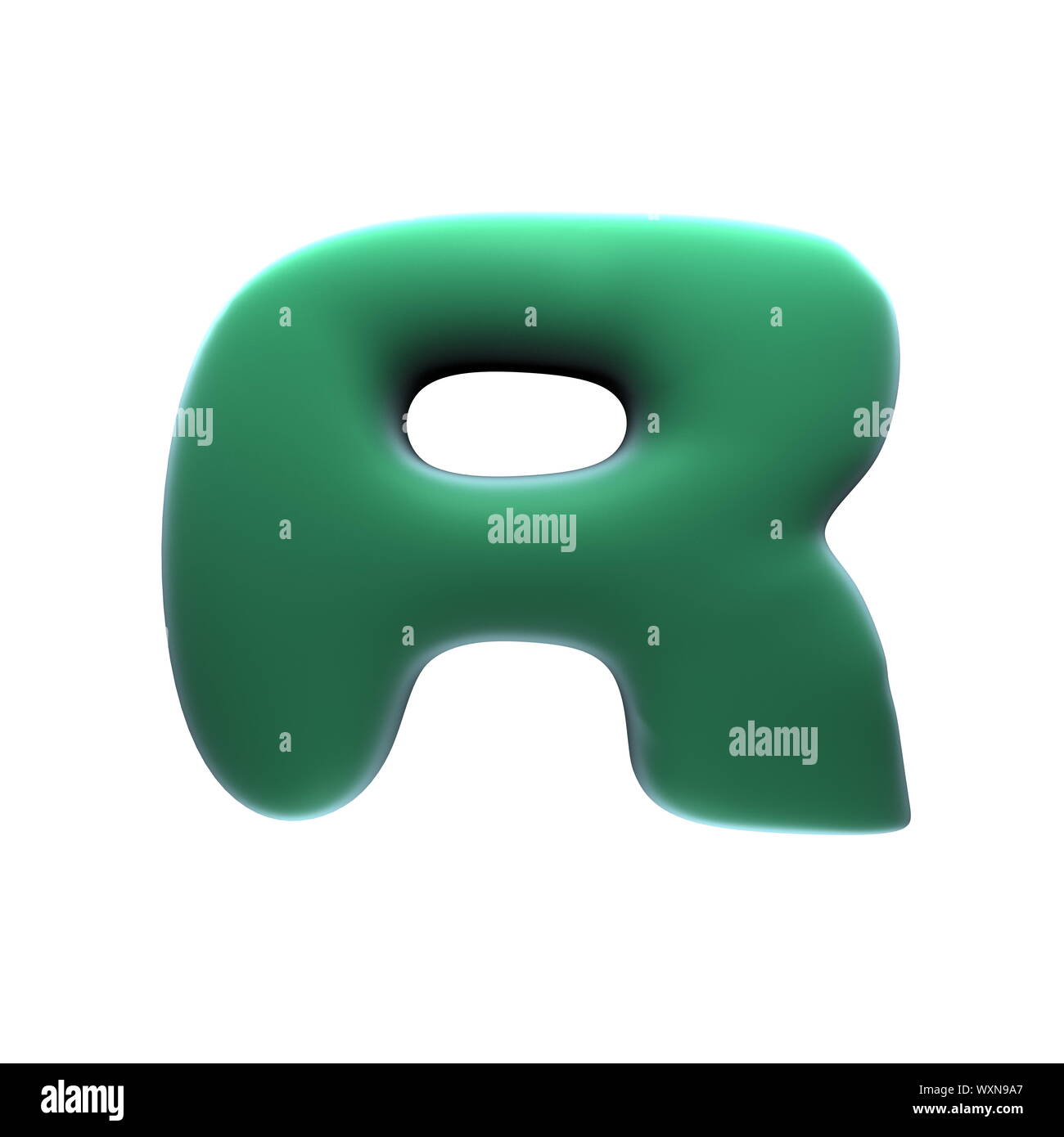isolated green clay figure Stock Photo - Alamy