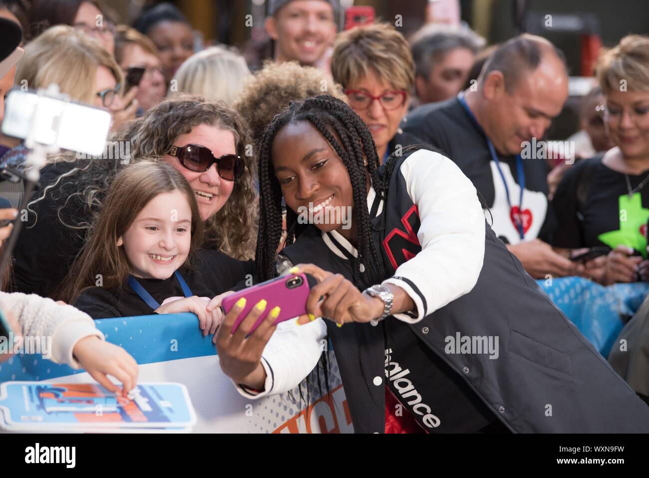New York, NY, USA. 12th Sep, 2019. Coco Gauff on stage for Meghan ...